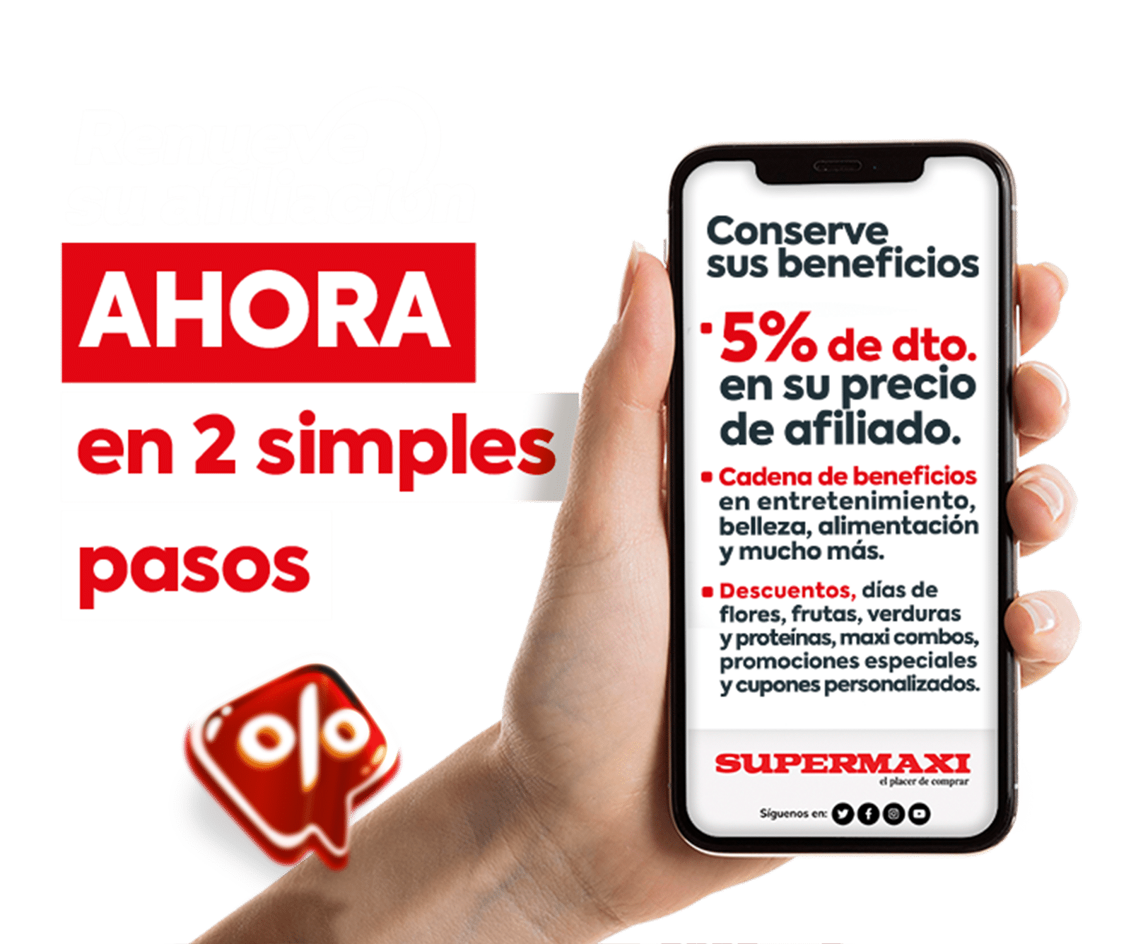 Renueve su afiliación - Supermaxi