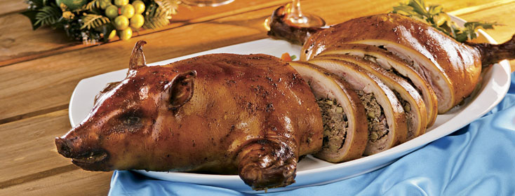 Lechón relleno al horno - Supermaxi
