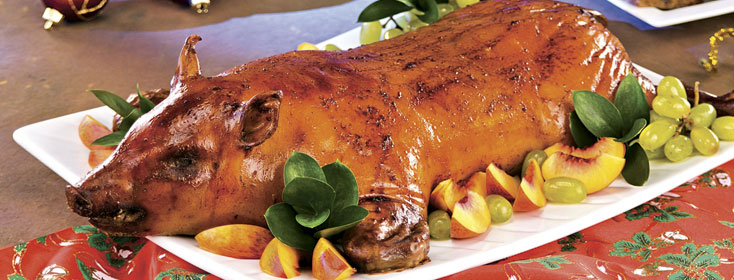 Lechón relleno de carnes y especias - Supermaxi