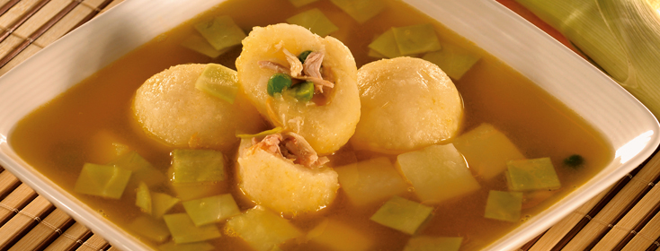 Sopa de bolas de yuca - Supermaxi