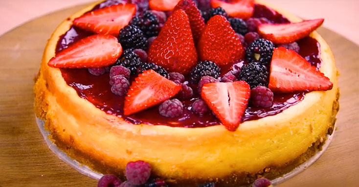 Cheesecake de frutos rojos - Supermaxi