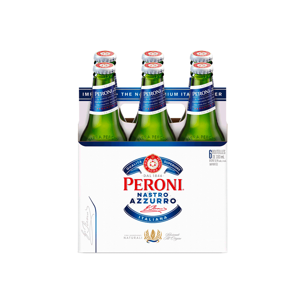 Cerveza Six Pack PERONI 6 X 330 Ml - Supermaxi