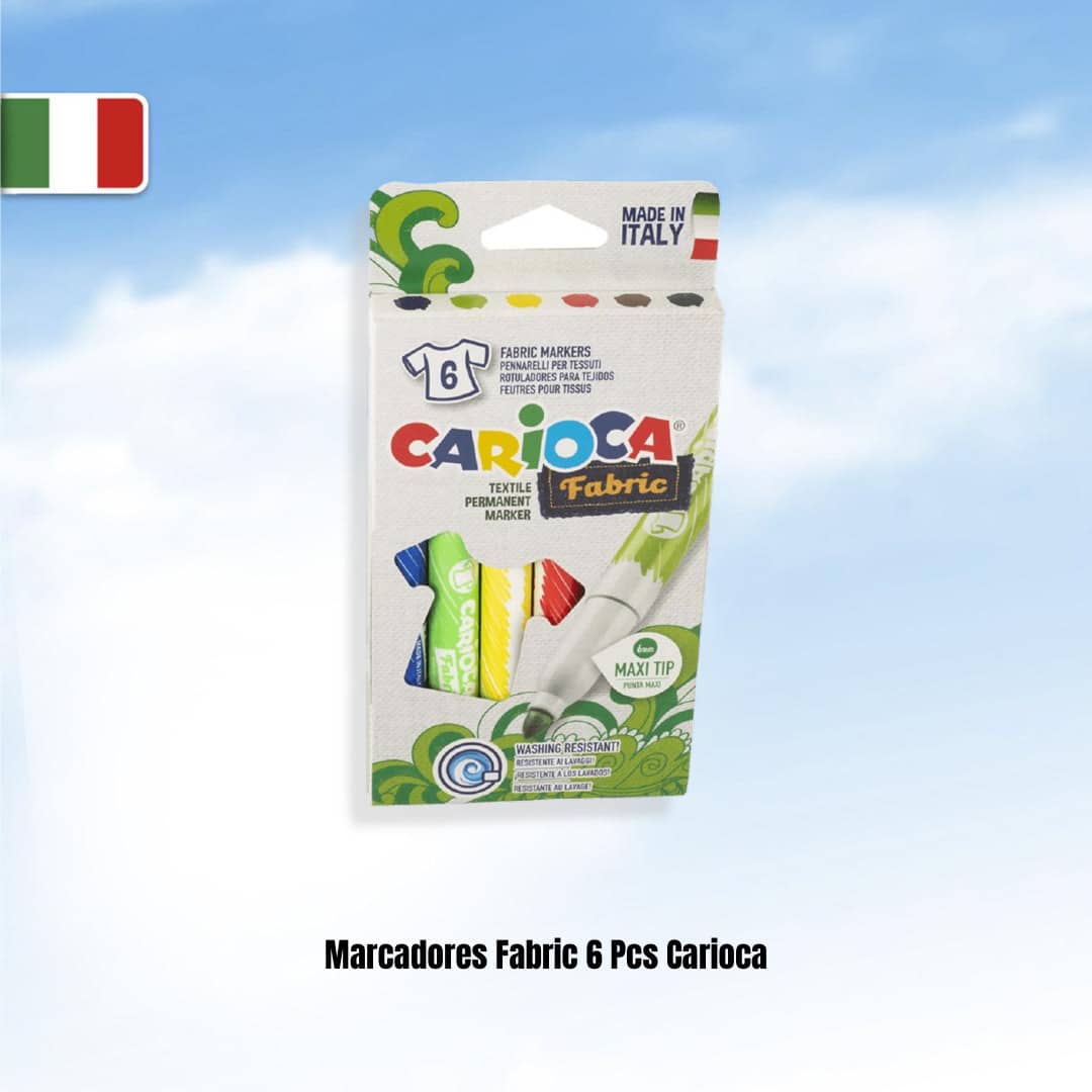 Marcadores Fabric 6 Pcs Carioca - Supermaxi
