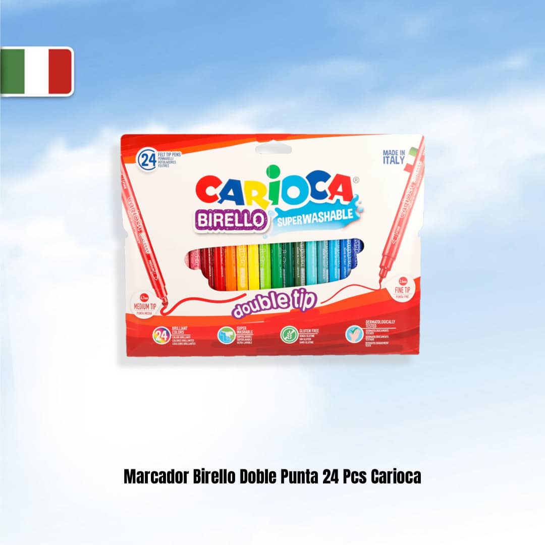 Marcador Birello Doble Punta 24 Pcs Carioca - Supermaxi