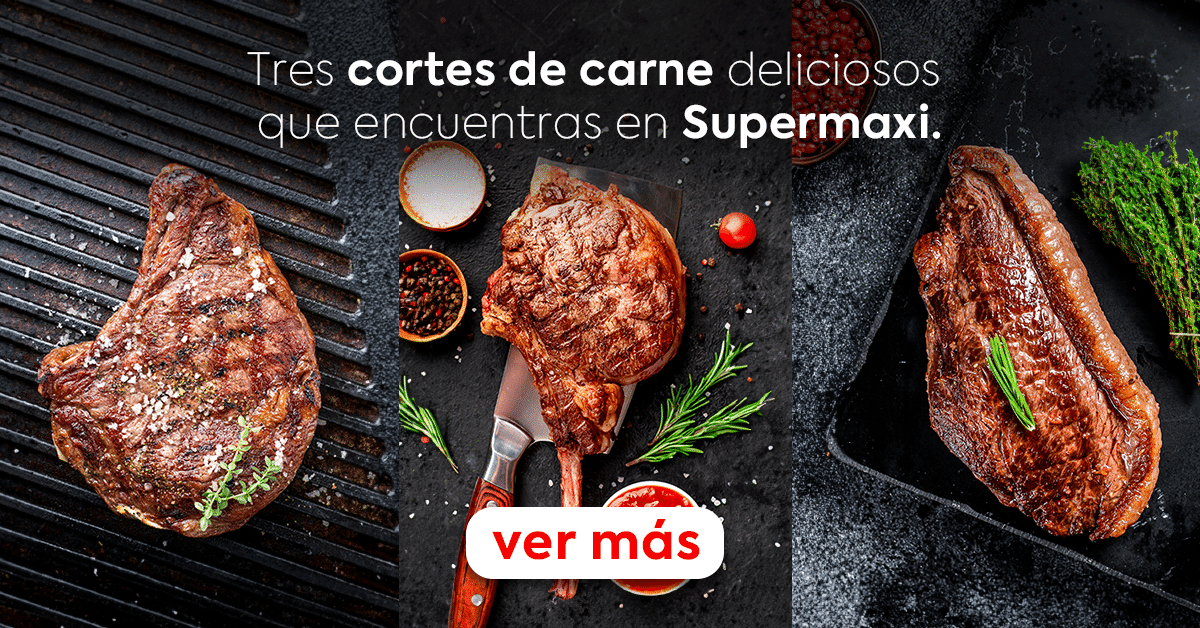 Supermaxi ofrece una gran variedad de deliciosos corte de carne