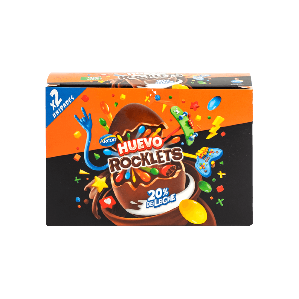 Huevo De Pascua De Chocolate ROCKLETS 56 G - Supermaxi