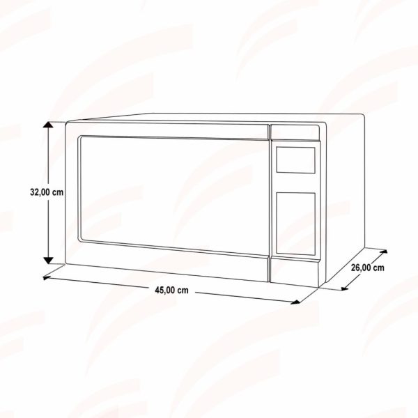 Microondas 10 Niveles De Potencia JES70W GENERAL ELECTRIC 20 Litros ...