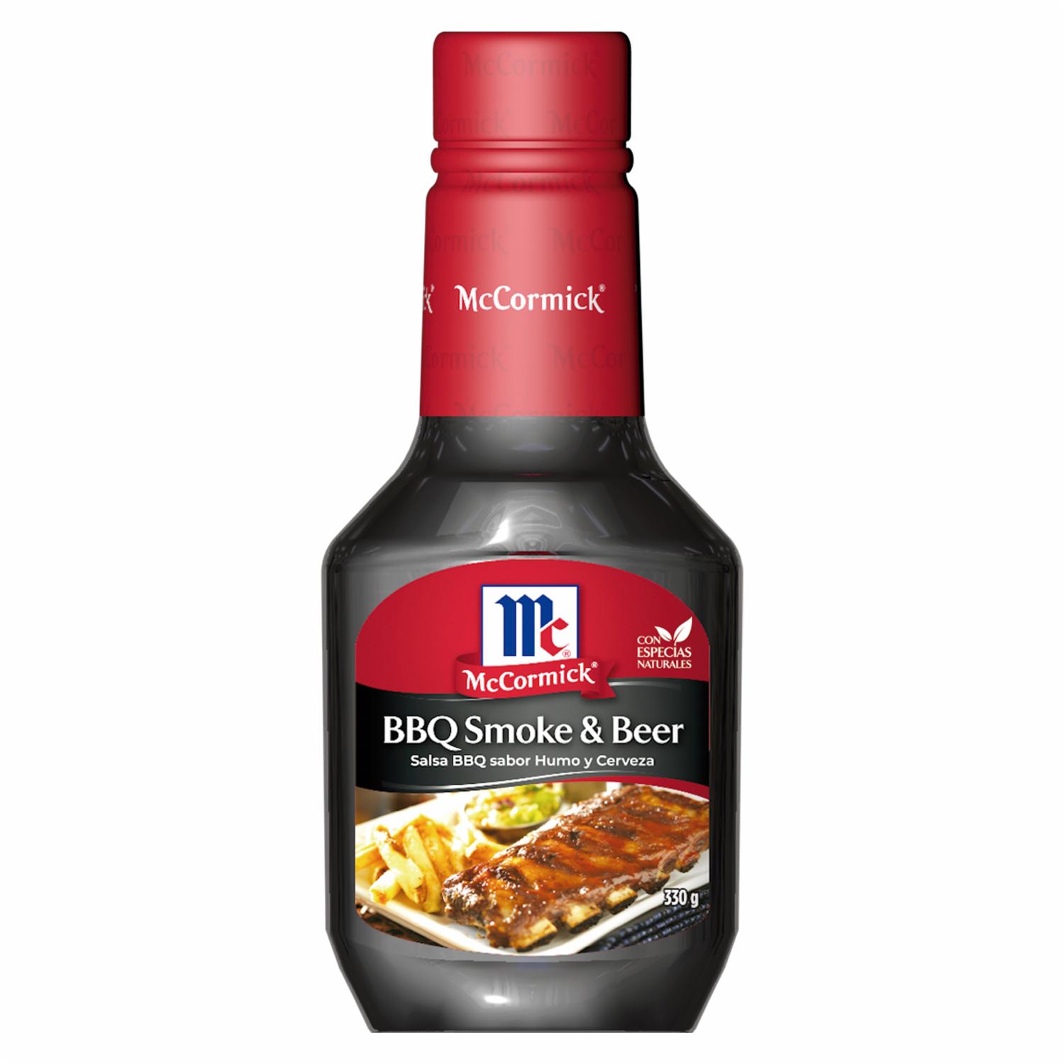 Salsa Bbq Smoke & Beer MCCORMICK 330 G - Supermaxi
