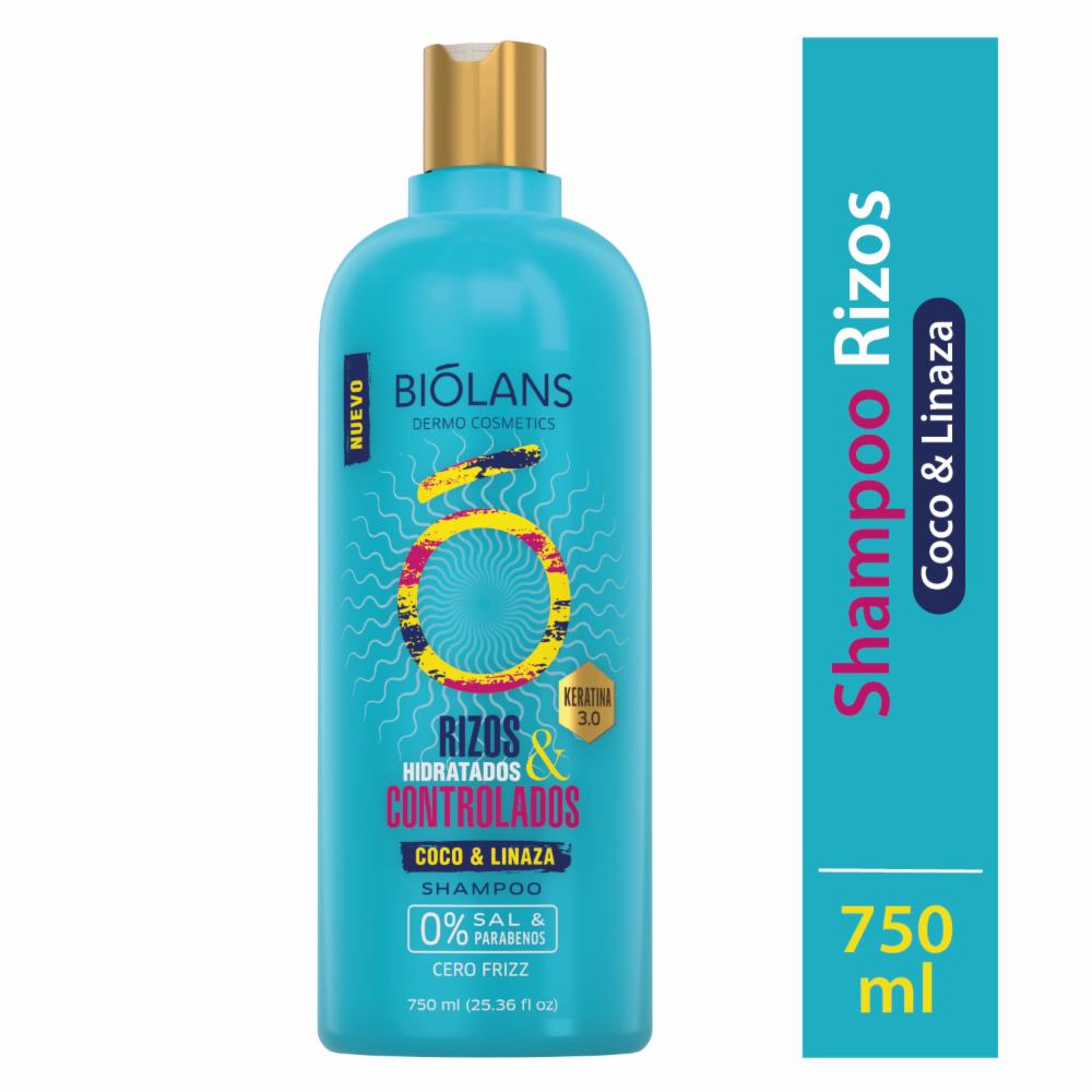 Shampoo De Cabello Rizos Hidratados & Controlados BIÓLANS 750 Ml ...