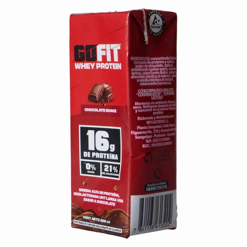 Bebida De Proteínas Sabor Chocolate GO FIT 200 Ml - Supermaxi