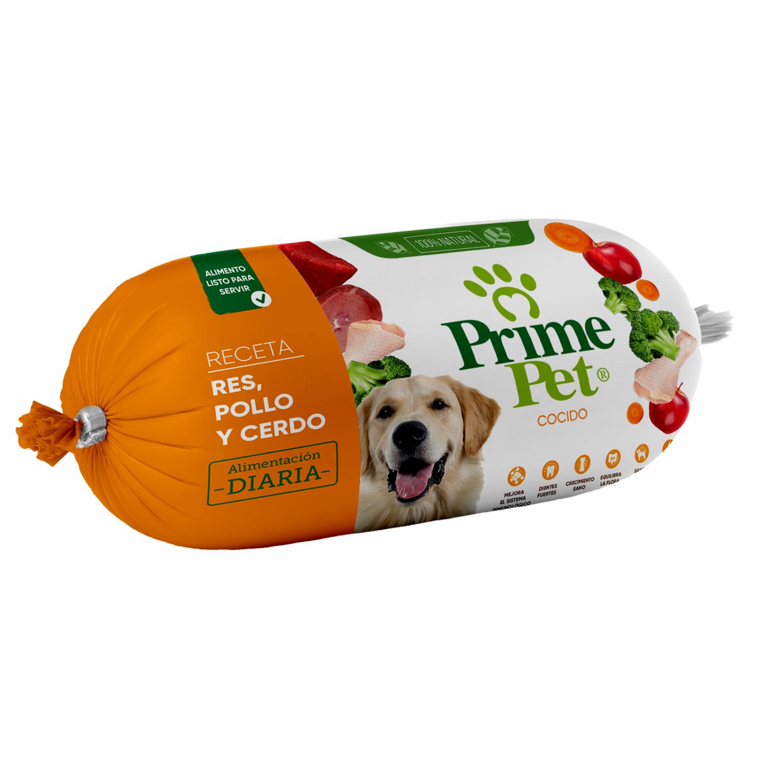 Alimento Para Perros Cocido Sabor A Res Pollo Y Cerdo PRIME PET 1 Kg ...