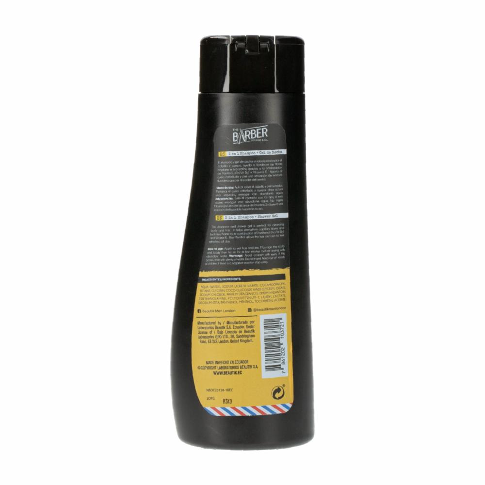 Shampoo Capilar 2 En 1 + Gel De Ducha BEAUTIK MEN ONLY 400 Ml - Supermaxi