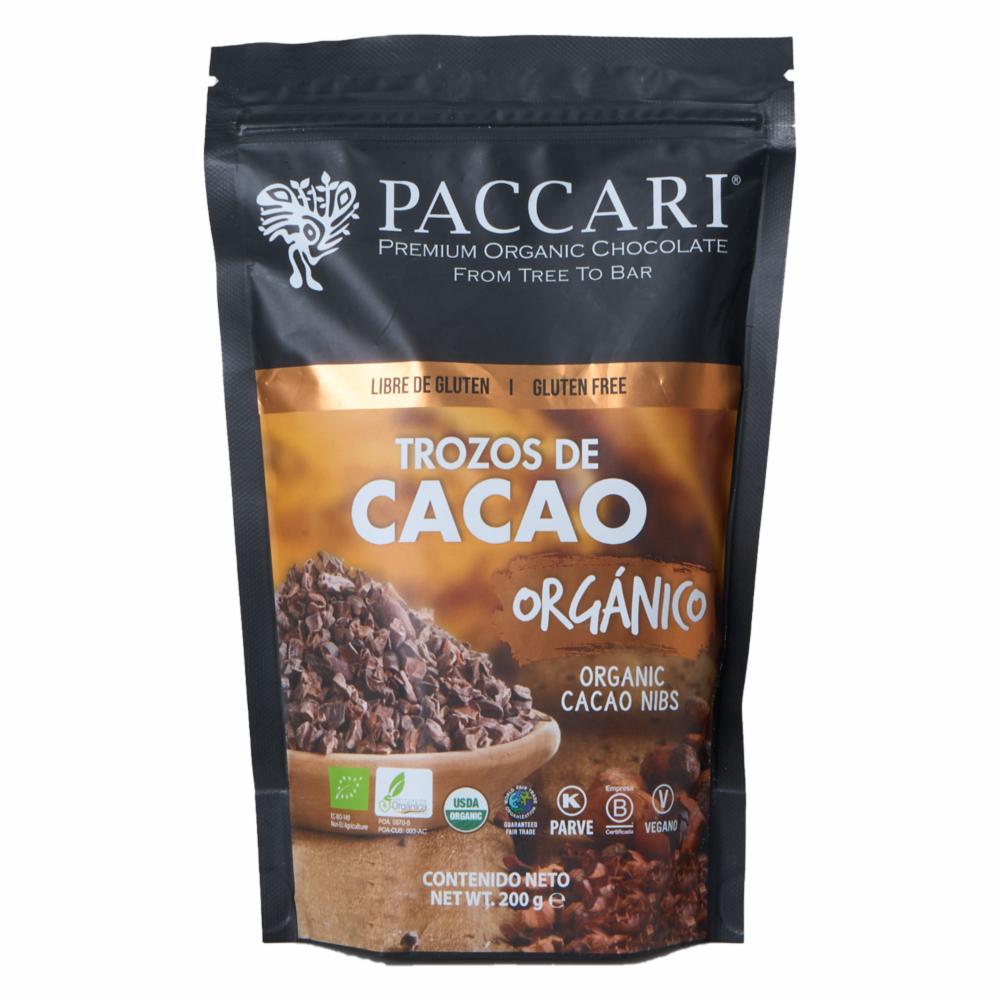 Cacao Orgánico Nibs PACCARI 200 g - Supermaxi