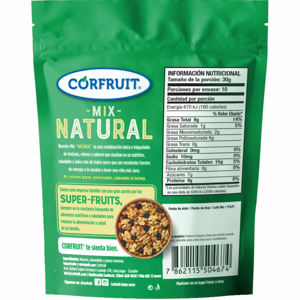 Frutos Secos Mix Natural CORFRUIT 300 G - Supermaxi