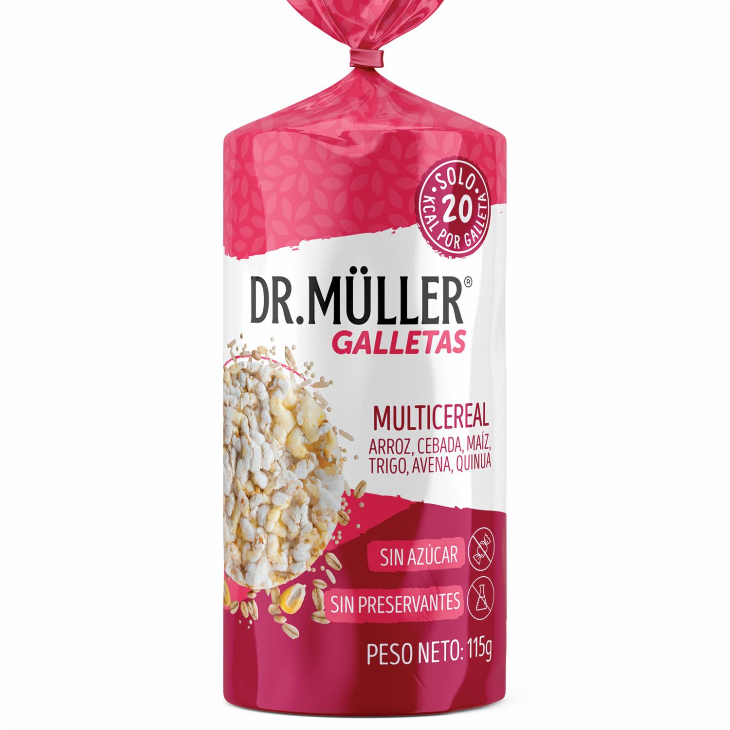 Galletas De Multicereal Sin Preservantes Sin Azúcar DR. MÜLLER 115 G ...