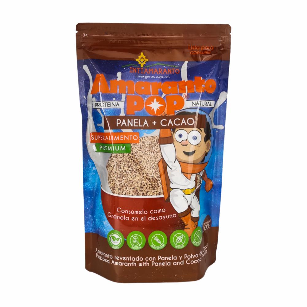 Amaranto Pop Reventado Con Panela Y Cacao INTIAMARANTO 100 G - Supermaxi