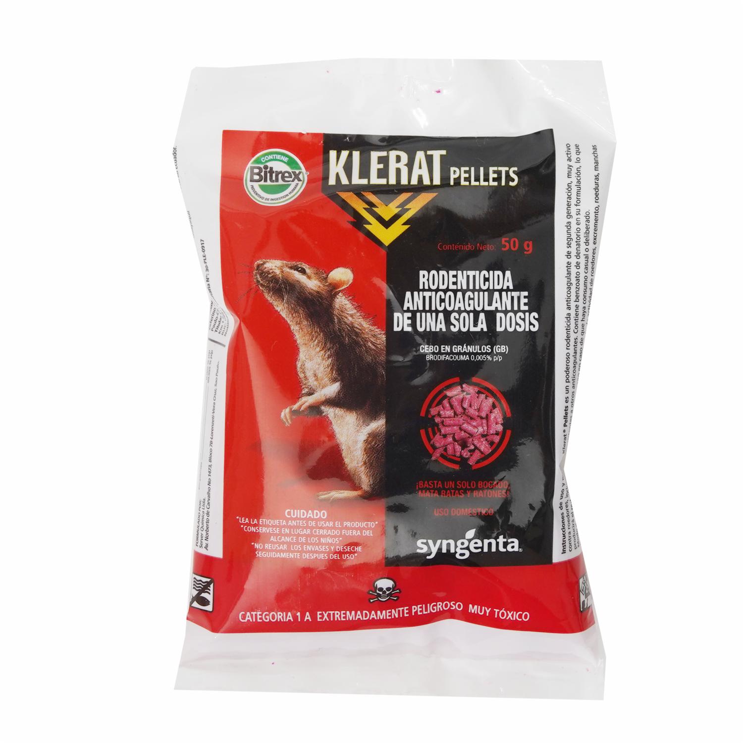 Rodenticida Pellet KLERAT 50 G - Supermaxi