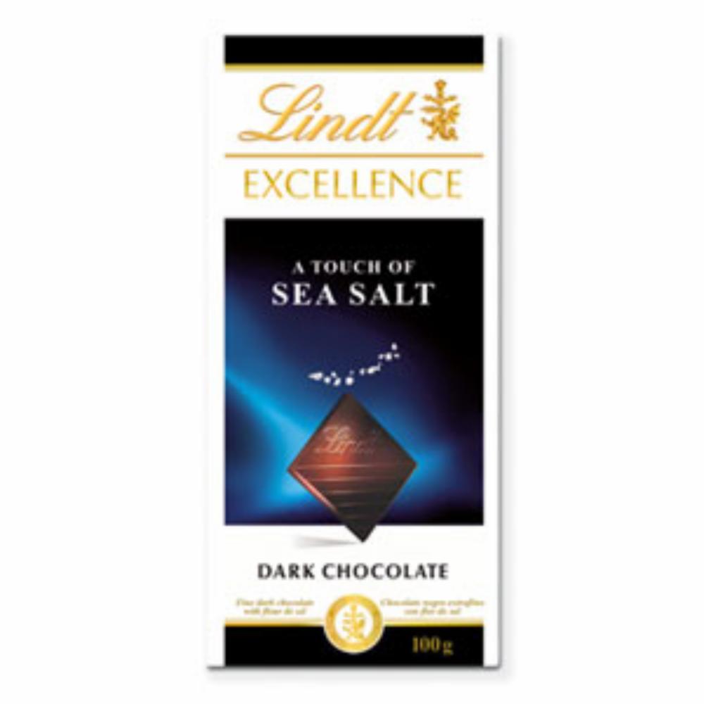 Chocolate Excellence Dark Flor De Sal LINDT 100 G - Supermaxi