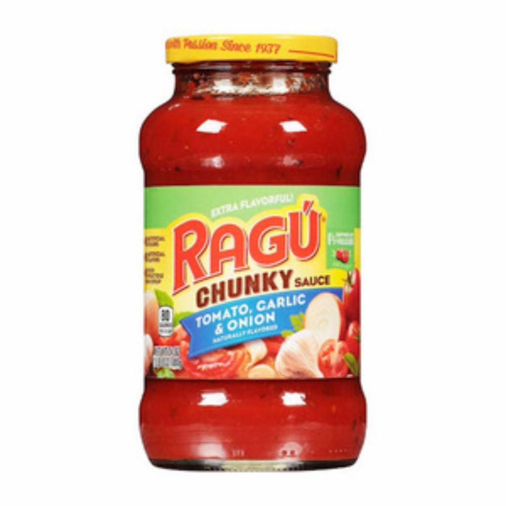 Salsa Chunky Tomate / Ajo Y Cebolla RAGU 680 G - Supermaxi
