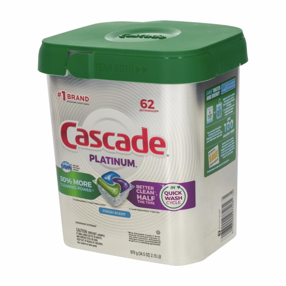 Lavavajilla Cápsulas Fresh CASCADE 62 Unidades - Supermaxi