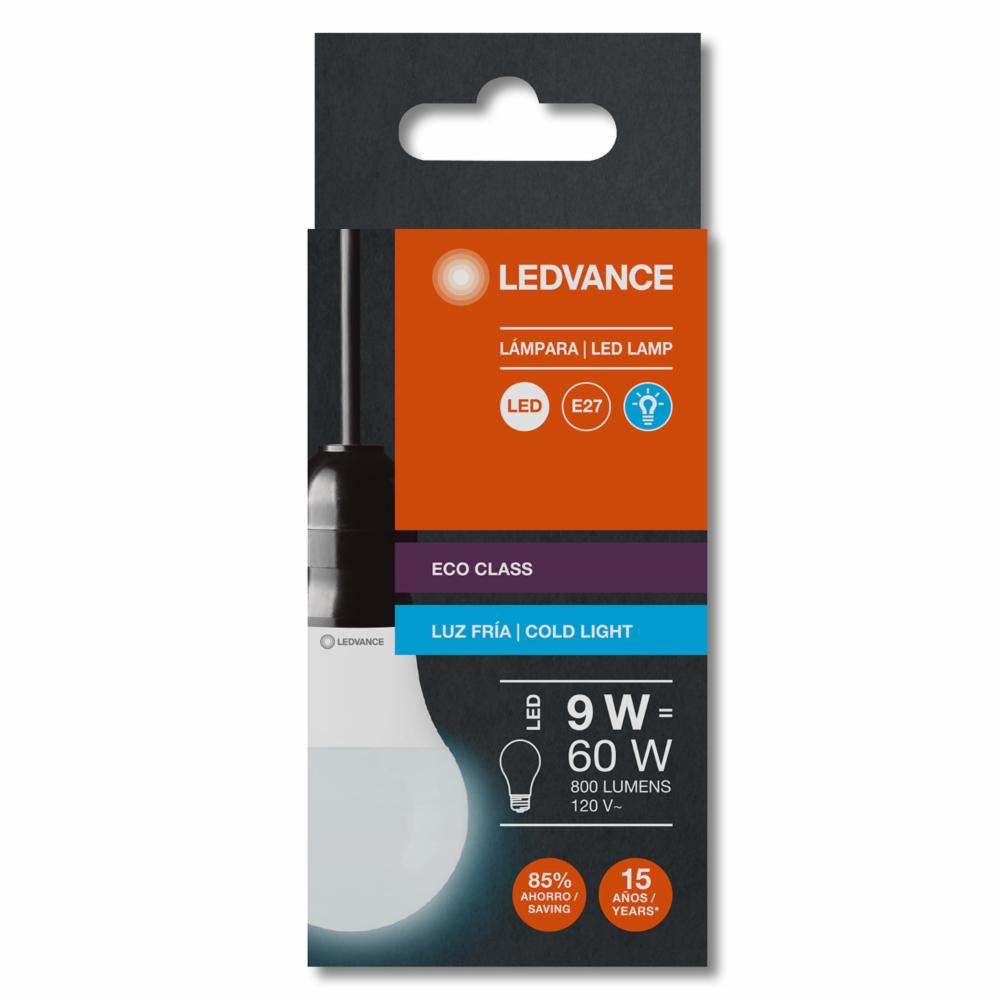 Foco Led Eco Class A60 9W E27 LEDVANCE Luz Fría - Supermaxi