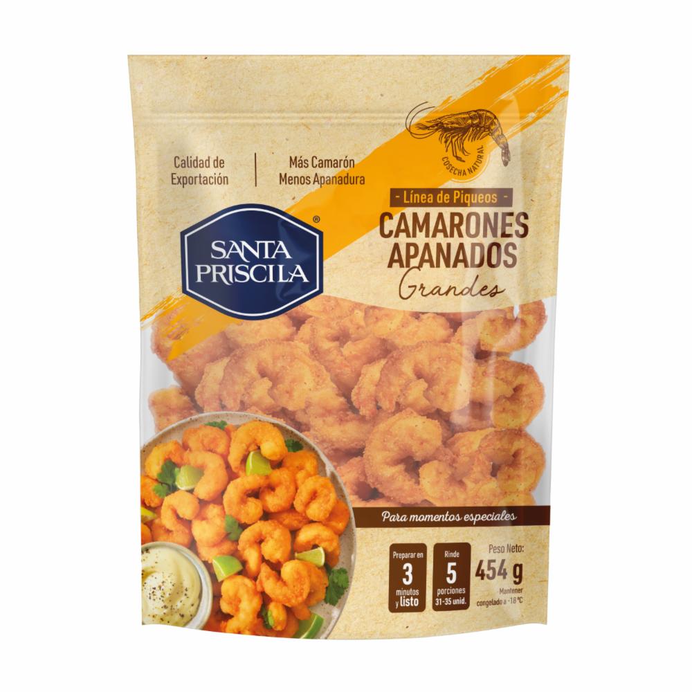 Camarones Apanados Grandes SANTA PRISCILA 454 G - Supermaxi