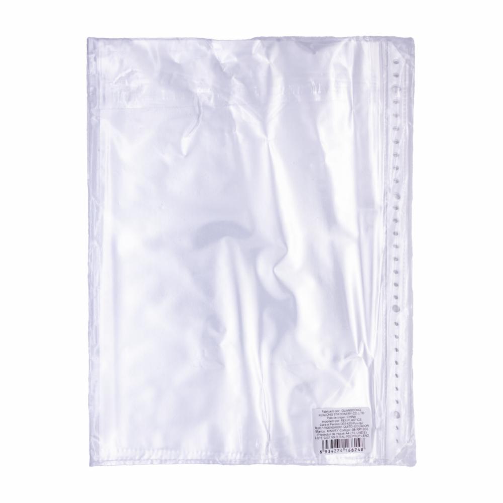 Protector De Hojas De Polipropileno KINARY A4 X 10 Uds - Supermaxi