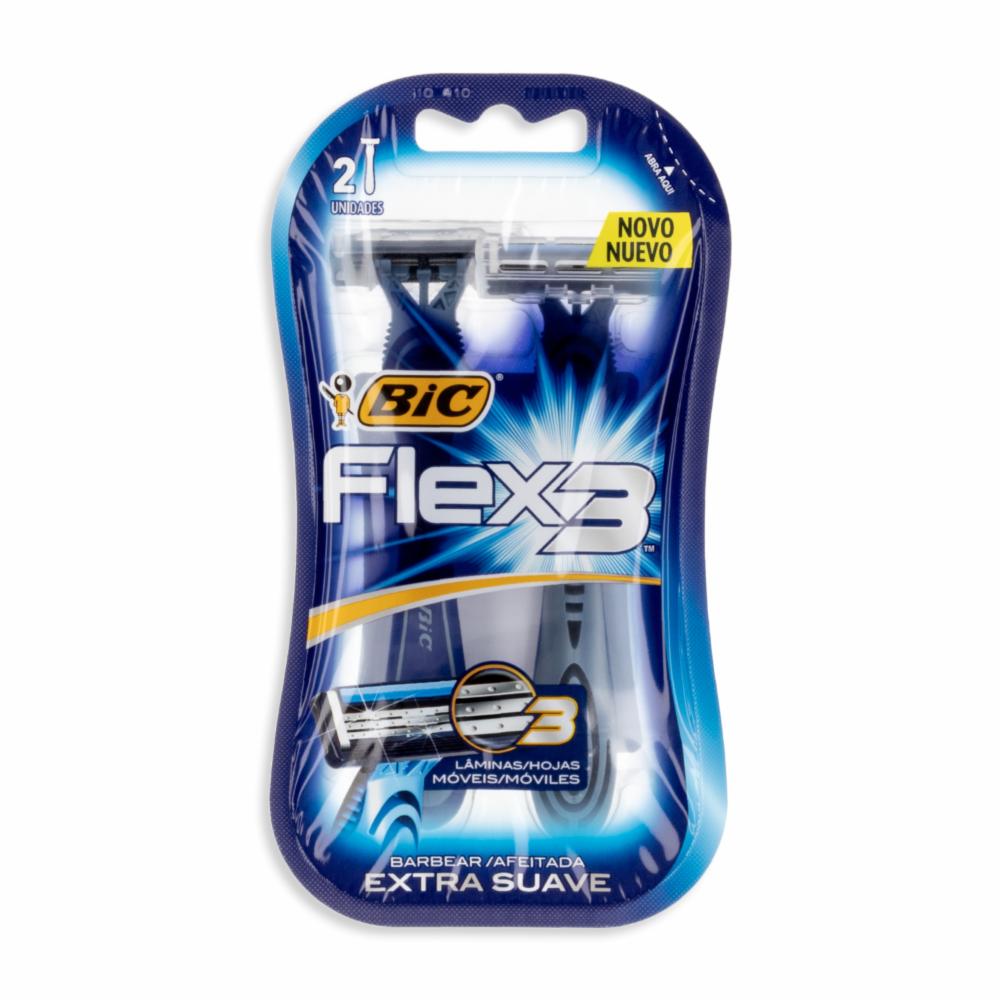 Afeitadora Desechable Caballero Flex 3 Extra Suave BIC X 2 Uds - Supermaxi