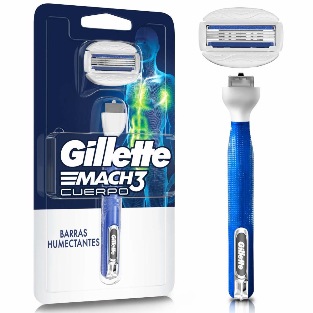 Máquina De Afeitar Caballero Para El Cuerpo Mach 3 GILLETTE Unidad ...