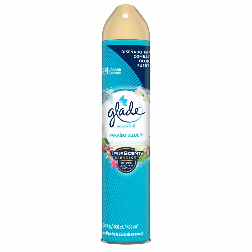 Desodorante Ambiental En Aerosol Paraíso Azul Spray GLADE 400 Ml ...