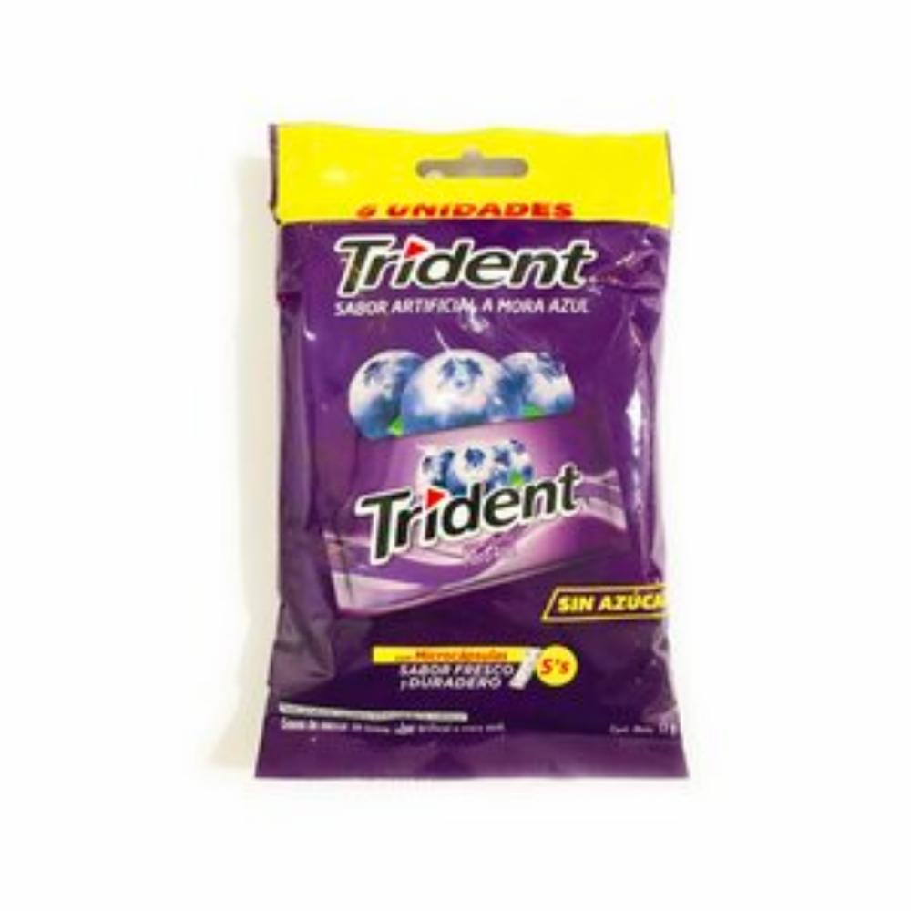 Chicles Sabor A Mora Azul TRIDENT 51 G - Supermaxi