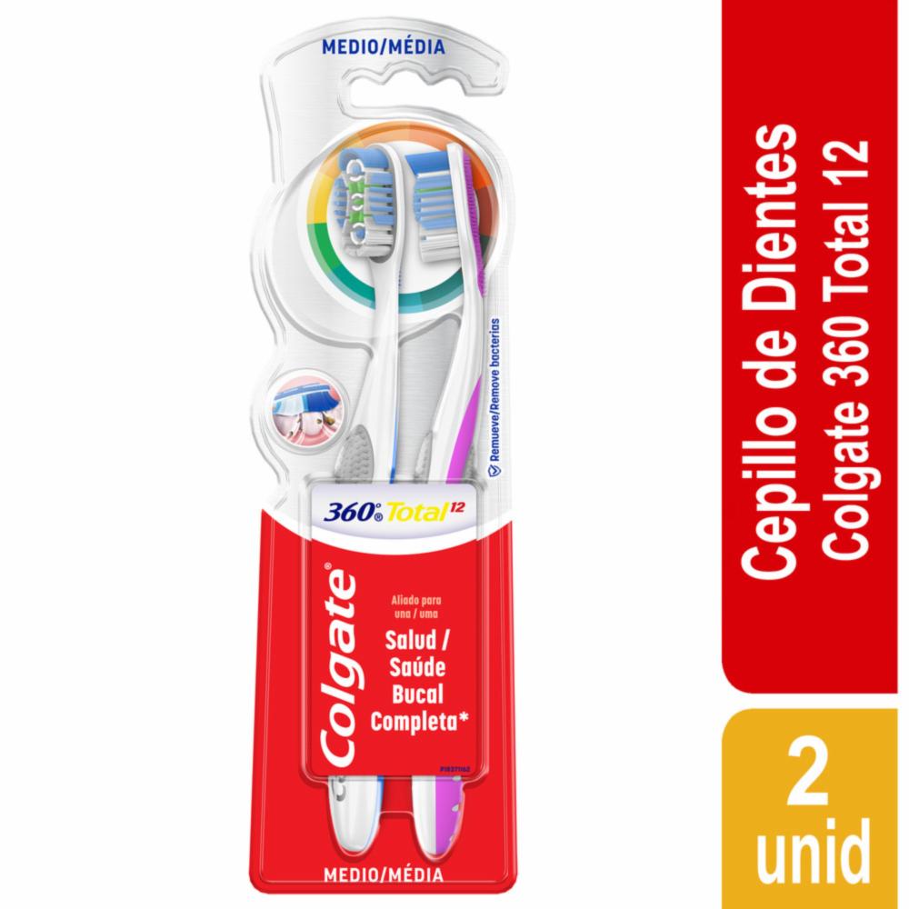 Cepillo Dental 360 Suround Cerdas Medianas COLGATE 1X2 Unidades - Supermaxi