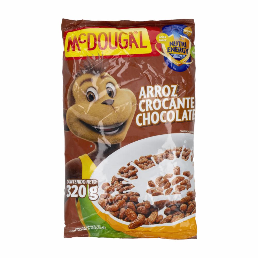 Cereal De Arroz Crocante Chocolate Bolsa MC.DOUGAL 320 G - Supermaxi