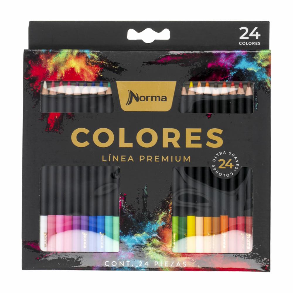 Lápices De Colores Premium NORMA X 24 Uds - Supermaxi