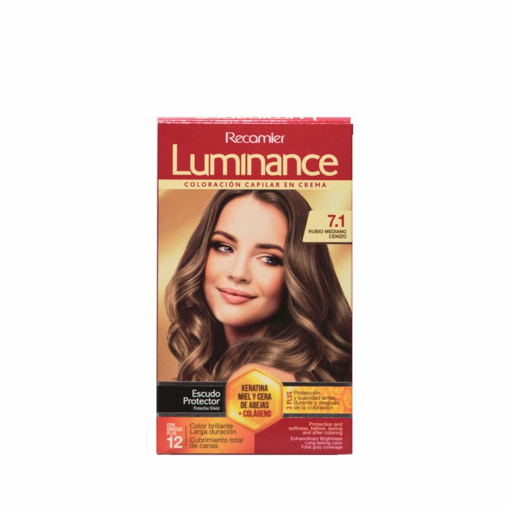 Tinte De Cabello Rubio Cenizo Profundo Doble Tubo 7.1 LUMINANCE Kit 2 X ...