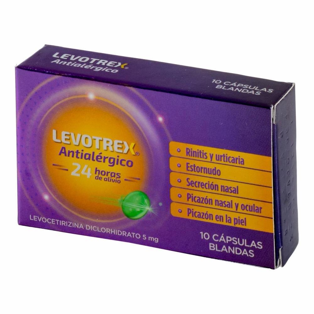 Antihistamínico Capsula Blanda LEVOTREX 10 u - Supermaxi