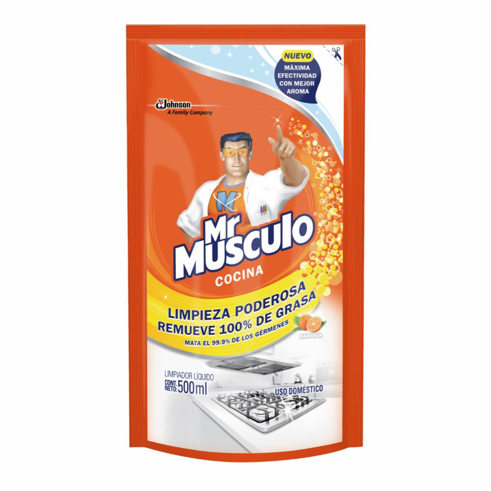 Limpiador Doy pack Naranja Para Cocina MR.MUSCULO 500 Ml - Supermaxi