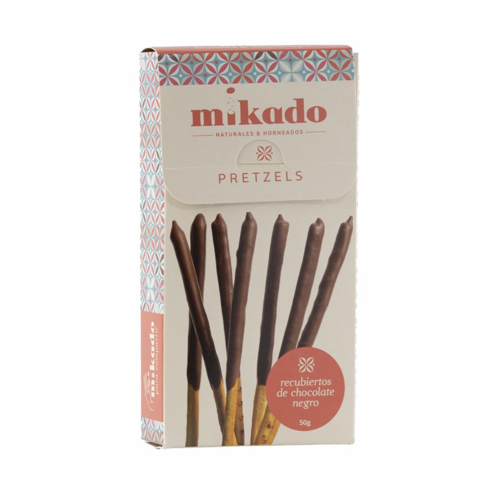 Palitos De Pretzel Recubiertos De Chocolate Negro MIKADO 50 G - Supermaxi