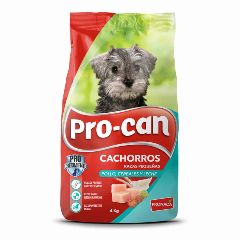 Alimento Para Perros Cachorros Razas Pequeñas Pollo Cereales Y Leche ...