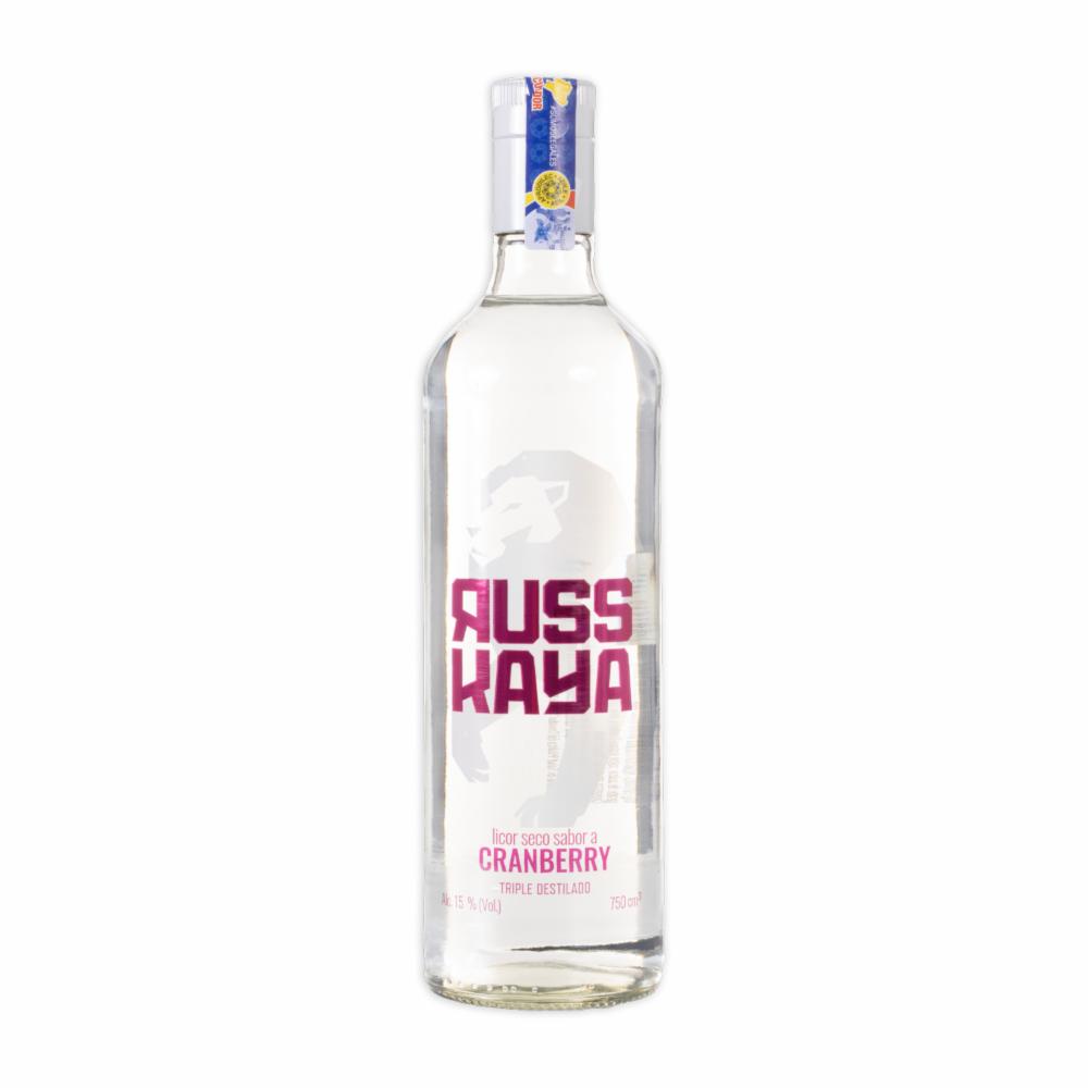 Licor Seco Sabor A Cranberry RUSSKAYA 750 Ml - Supermaxi