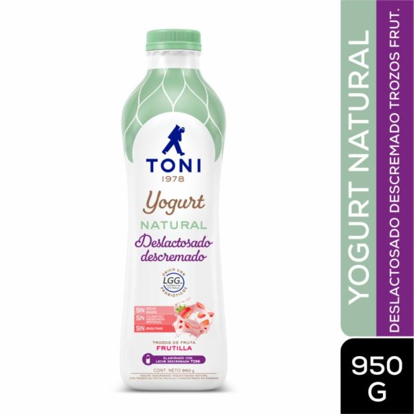 Yogurt Natural Deslactosado Con Frutas TONI 950 G - Supermaxi