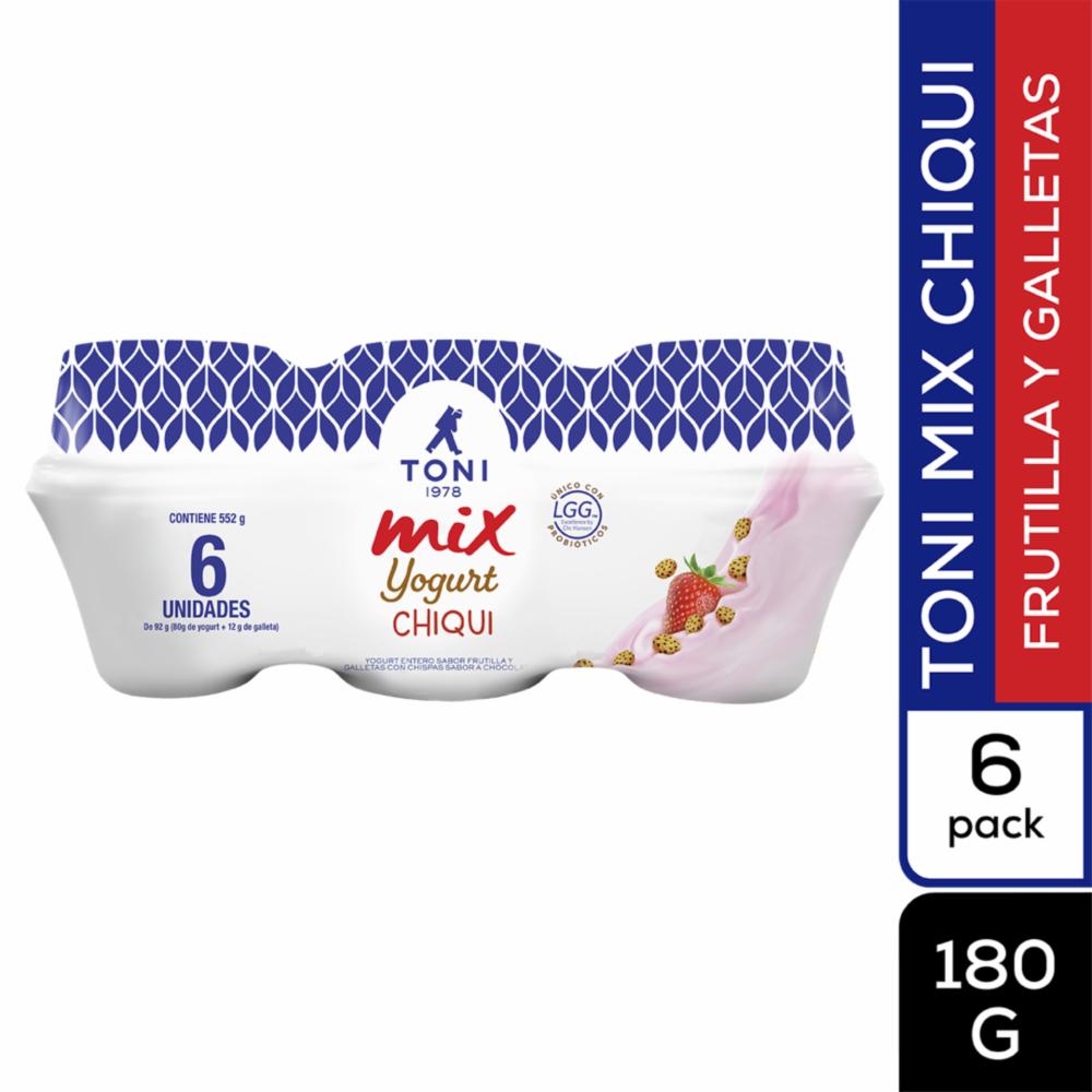 Yogurt Mix Chiqui Galleta TONI 6 X 92 G - Supermaxi