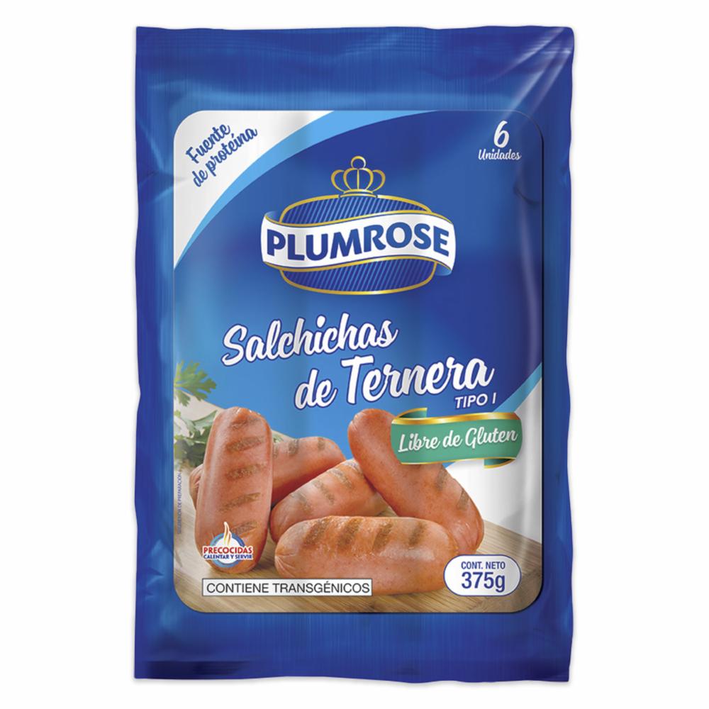 Salchichas Ternera PLUMROSE 375 G - Supermaxi