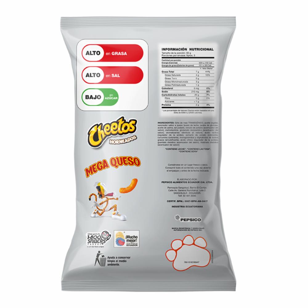 Bocaditos De Maíz Horneados Mega Queso CHEETOS 152 G - Supermaxi