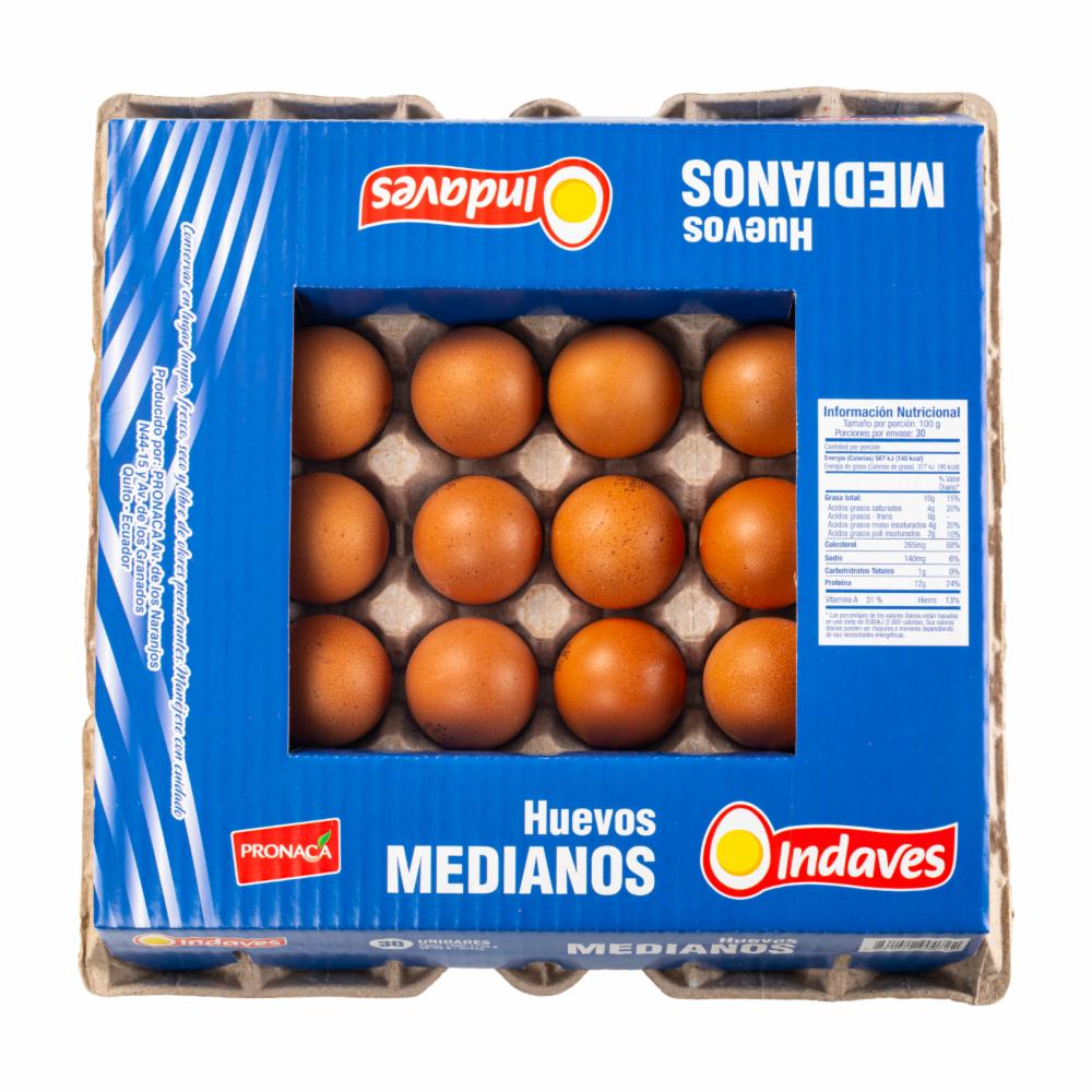 Huevos Medianos INDAVES X 30 Uds - Supermaxi