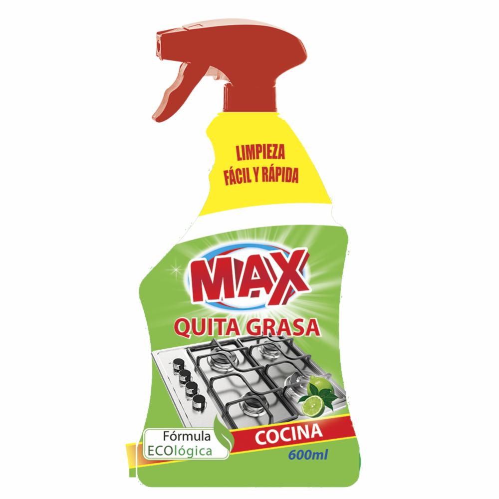 Limpiador Quita Grasa De Cocina Aroma Limón MAX Spray 600 Ml - Supermaxi