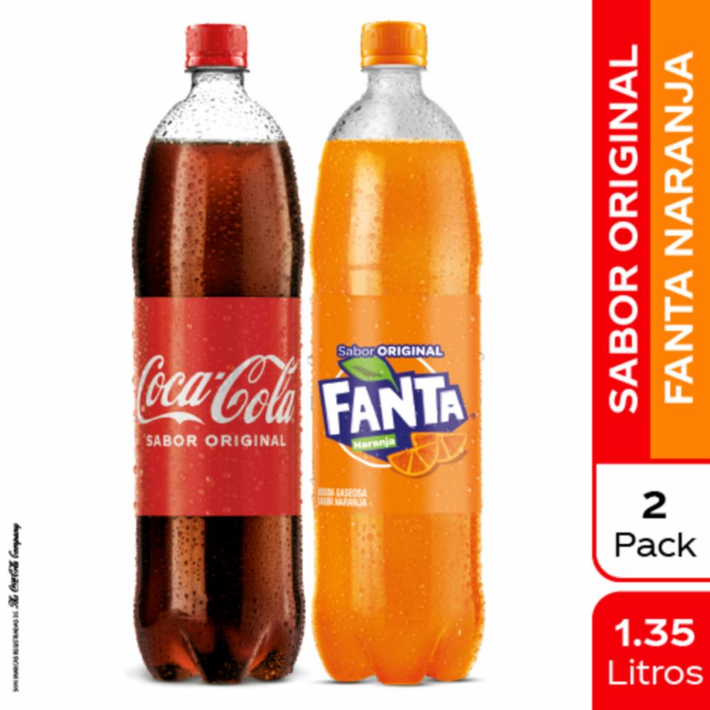 2Pack Coca Cola Original+Fanta COCA COLA 2 X 1 350 ml - Supermaxi