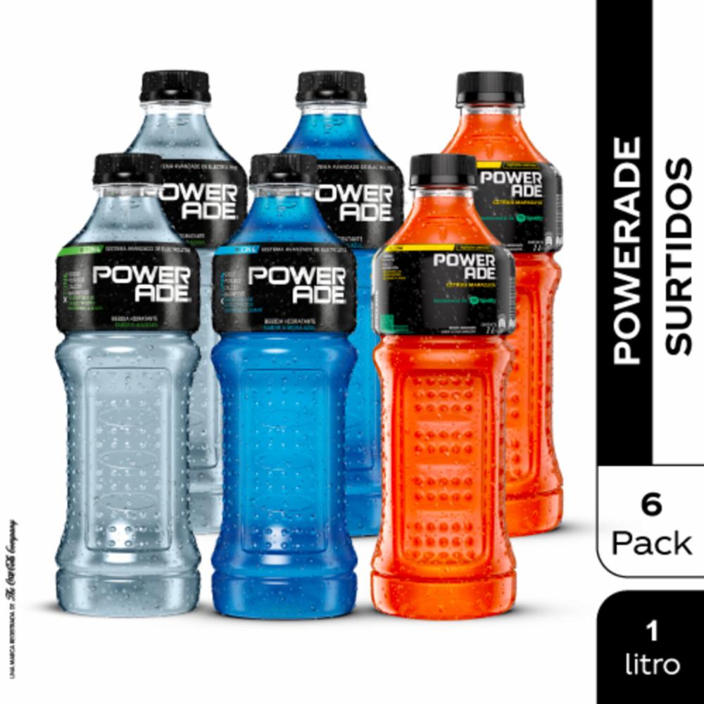 Bebida Hidratante Sabores Surtidos POWERADE 6 X 1000 Ml - Supermaxi