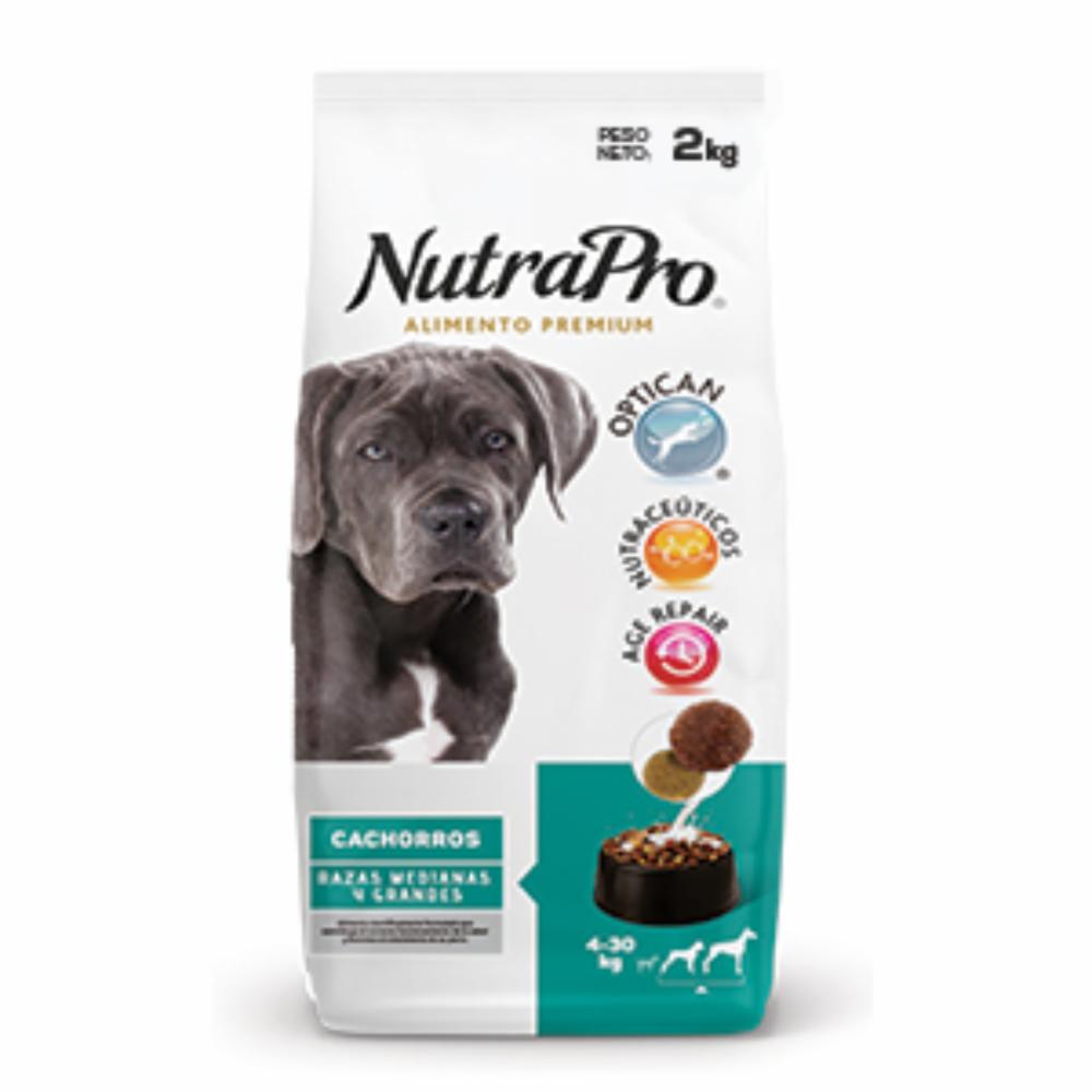 Alimento Para Perros Cachorro Raza Mediana Grande NUTRAPRO 2 Kg - Supermaxi