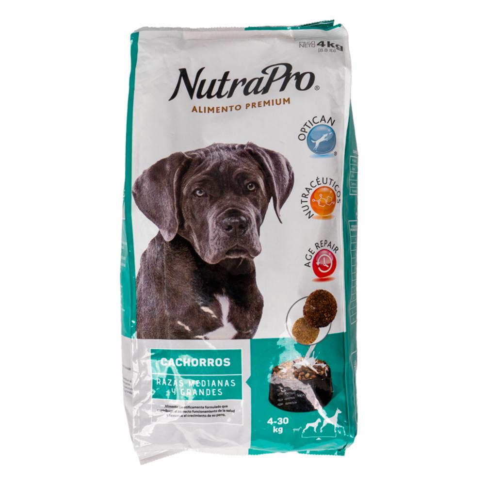 Alimento Para Perros Cachorros Raza Pequeña Mediana Y Grande NUTRAPRO 4 ...
